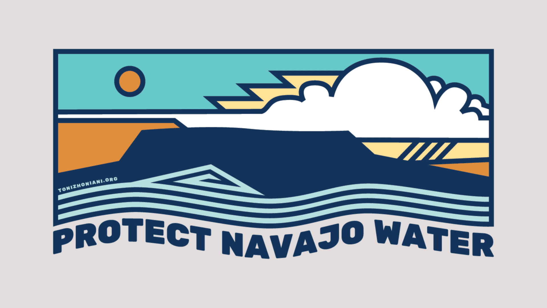 Protect Navajo Water Logo - Tó Nizhóní Ání