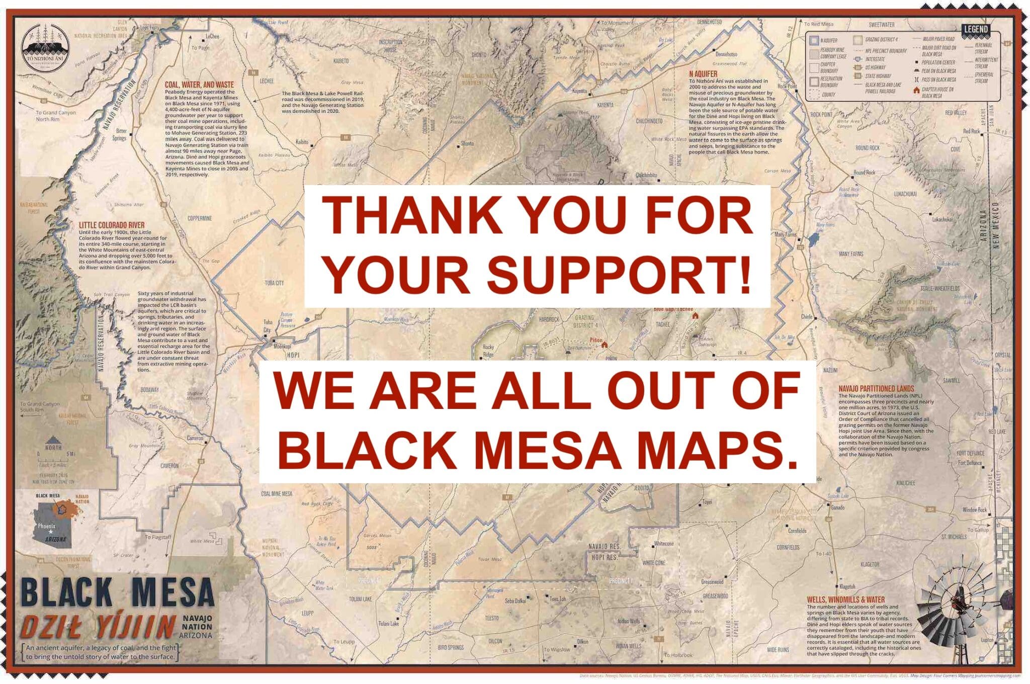 Black Mesa Map - Tó Nizhóní Ání