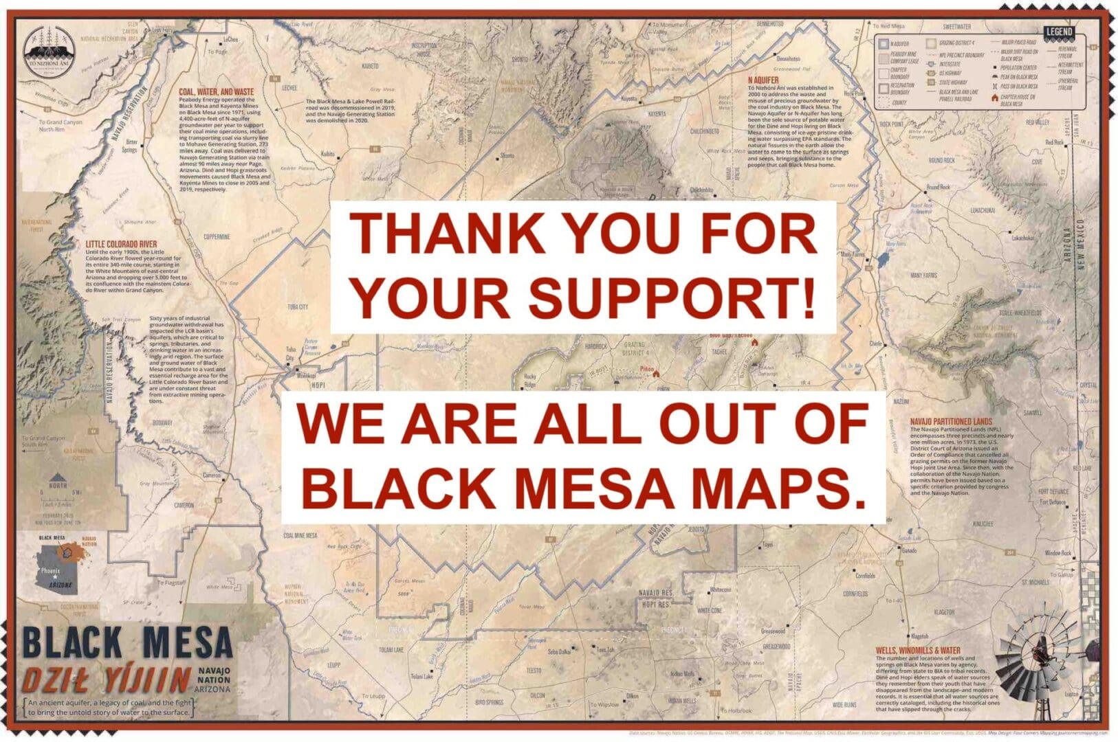 Black Mesa Map - Tó Nizhóní Ání